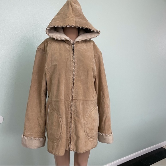 Wilsons Leather | Jackets & Coats | Vintage Wilson Hooded Suede Leather ...